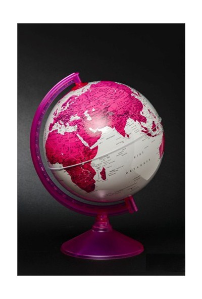 Gürbüz Dünya Küresi 26 cm (Mor/Pembe)