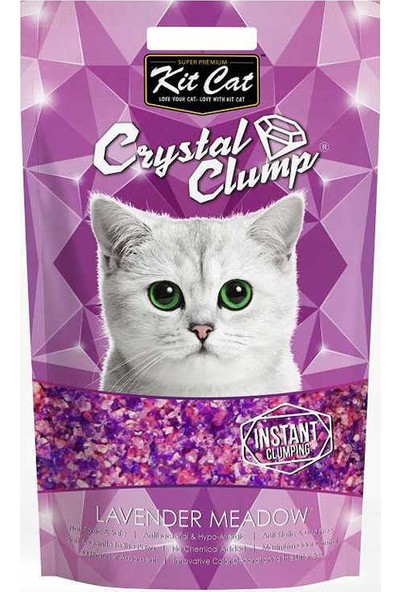 Kit Cat 4 Lt Lavanta Topaklanan Silica Kedi Kumu