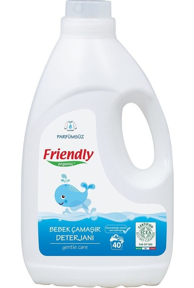 Friendly Organic Bebek Çamaşır Deterjanı Parfümsüz 2000 ml Friendly Organic Bebek Çamaşır Deterjanı Parfümsüz 2000 ml