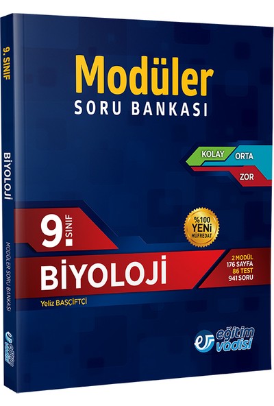 Eğitim Vadisi Yayınları 9. Sınıf Biyoloji Modüler Soru Bankası Eğitim Vadisi Yayınları 9. Sınıf Biyoloji Modüler Soru Bankası