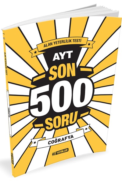 Hız Yayınları AYT Coğrafya Son 500 Soru