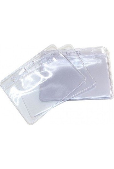 İnox Yaka Kart Poşeti 75X95 Mm Yatay 100'Lü İnox Yaka Kart Poşeti 75X95 Mm Yatay 100'Lü