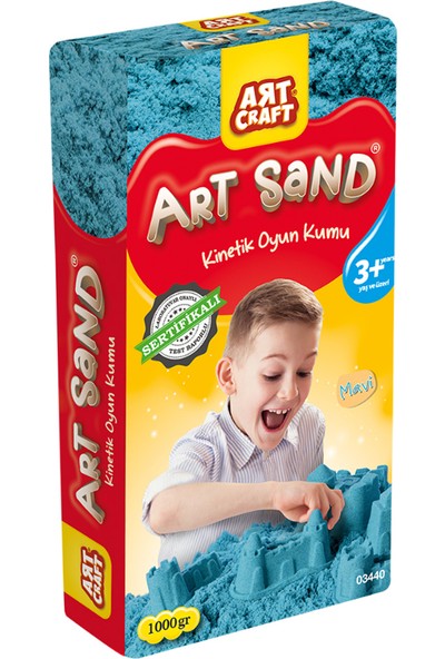 Artcraft Kinetik Oyun Kumu 1000Gr Mavi Artcraft Kinetik Oyun Kumu 1000Gr Mavi