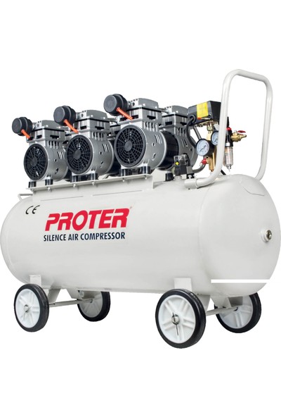 Proter Sessiz & Yağsız 100 Lt 3 Hphava Kompresörü Proter Sessiz & Yağsız 100 Lt 3 Hphava Kompresörü