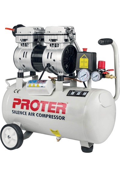 Proter Sessiz & Yağsız 24 Lthava Kompresörü Proter Sessiz & Yağsız 24 Lthava Kompresörü