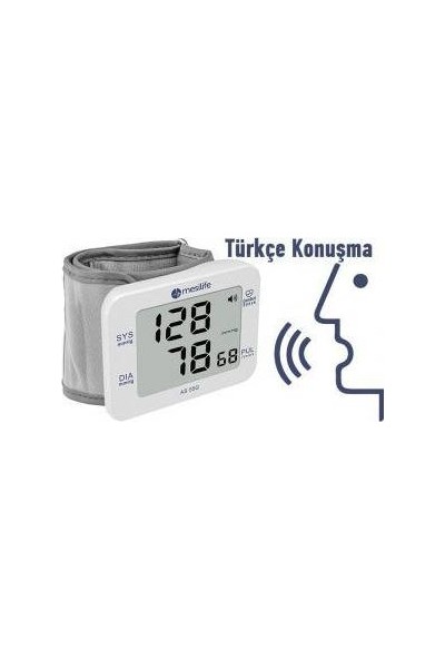 Mesilife As55-G Dijital Bilekten Ölçer Türkçe Konuşan Tansiyon Aleti Mesilife As55-G Dijital Bilekten Ölçer Türkçe Konuşan Tansiyon Aleti