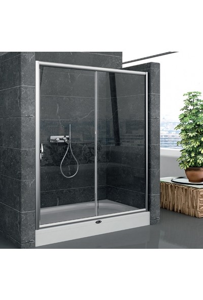 Vip Duşakabin - İki Duvar Arası Bir Sabit Bir Kayar Duşakabin 130