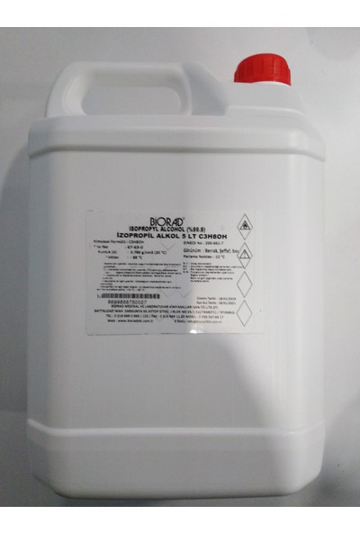 Biorad İzopropil Alkol (İpa) 5 Lt C3H8Oh
