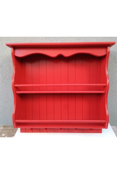 Wooddesign Dekoratif Raf Terek Bihter Modelimiz Büyük Boy Kırmızı Wooddesign Dekoratif Raf Terek Bihter Modelimiz Büyük Boy Kırmızı