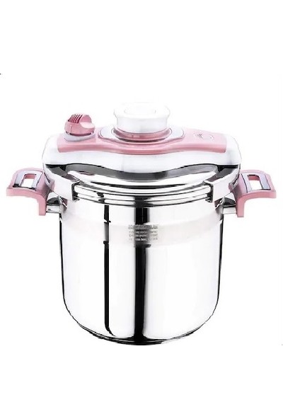 Kahramanlar Pratik Otomatik Kapak Düdüklü Tencere 7 lt Pembe