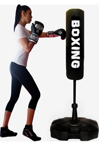 Spor Byfit 152 Cm Ayaklı Yaylı Siyah Boks Vurma Standı