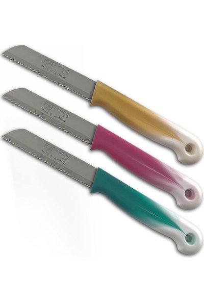 Solingen Meyve ve Sebze Bıçağı Tırtıklı 3'lü Set
