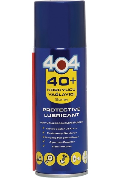 404 Koruyucu Yağlayıcı Sprey 404 Koruyucu Yağlayıcı Sprey