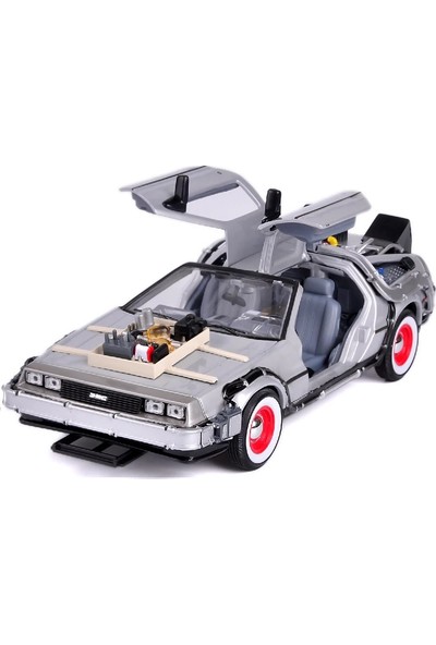 Geleceğe Dönüş Seri 3 Metal Model Araba Efsane Delorean 1:24Ölçek Geleceğe Dönüş Seri 3 Metal Model Araba Efsane Delorean 1:24Ölçek