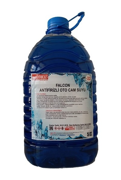 Falcon Chemıe Antifrizli Cam Suyu - 22° / 5 Litre Falcon Chemıe Antifrizli Cam Suyu - 22° / 5 Litre