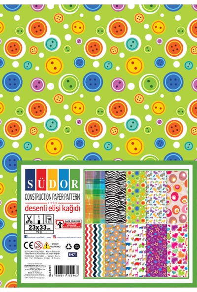 Südor Desenli Elişi Kağıdı 23X33 90 G 10 Desen Ek01