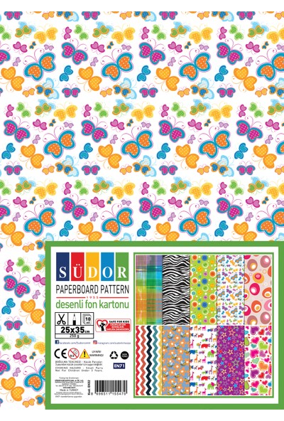 Südor Desenli Fon Kartonu 25X35 250 G 10 Desen Ek02 Südor Desenli Fon Kartonu 25X35 250 G 10 Desen Ek02