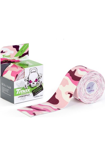 Tmax Tape Kinesio Acı bandı Kamuflaj Pembesi 5 Metre X 5 Cm Tmax Tape Kinesio Acı bandı Kamuflaj Pembesi 5 Metre X 5 Cm