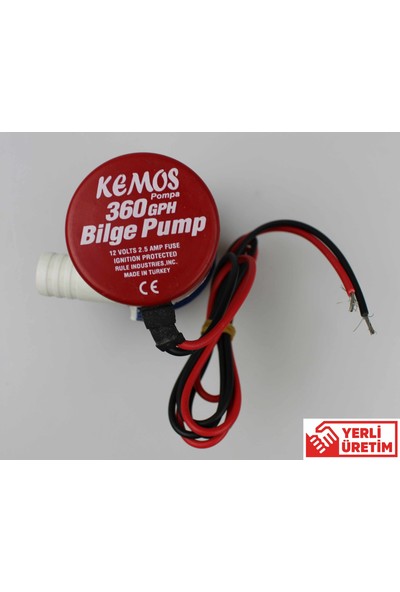 Bilge 360 12 Volt Sintine Pompası Bilge 360 12 Volt Sintine Pompası