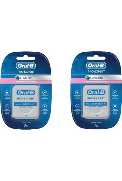 Oral-B Diş İpi Pro-Expert Clinic Line 25 m 2 adet