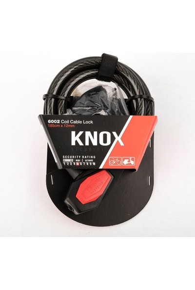 Knox Anahtarlı Kablo Kilit 6002 185X12Mm Knox Anahtarlı Kablo Kilit 6002 185X12Mm