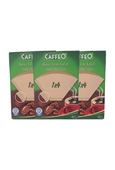 Caffeo 80Li Filtre Kahve Kağıdı 1X4 * 3 Adet Caffeo 80Li Filtre Kahve Kağıdı 1X4 * 3 Adet