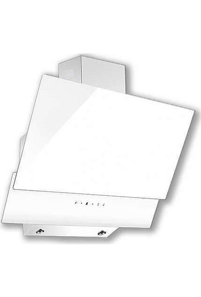 LUXELL Da6-835 Beyaz Cam Davlumbaz