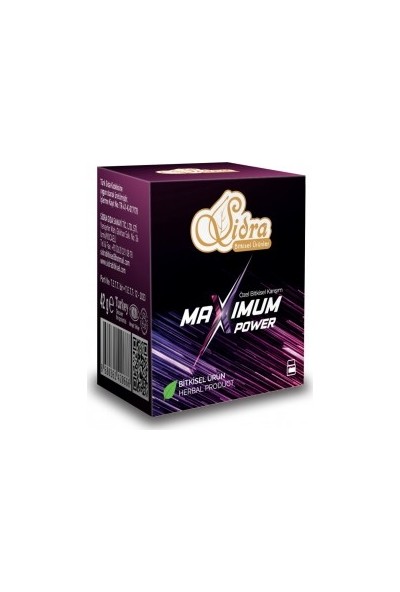 Sidra Maximum Power Bitkisel Karışımlı %100 Doğal Macun (42 gr.) Sidra Maximum Power Bitkisel Karışımlı %100 Doğal Macun (42 gr.)