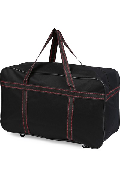 Boyraz Valiz Siyah Kulplu Büyük Boy Valiz,Seyahat Çantası,Büyük Boy Outdoor ,Tekerlekli Çanta
