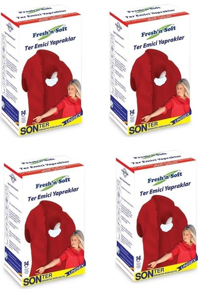 Fresh'n Soft Ter Emici Yaprak 4'lü Aylık Kullanım Fırsat Paketi -56 Adet Fresh'n Soft Ter Emici Yaprak 4'lü Aylık Kullanım Fırsat Paketi -56 Adet