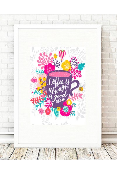 Tablo center Beyaz Çerçeveli Tablo - 24x29cm Tablo center Beyaz Çerçeveli Tablo - 24x29cm