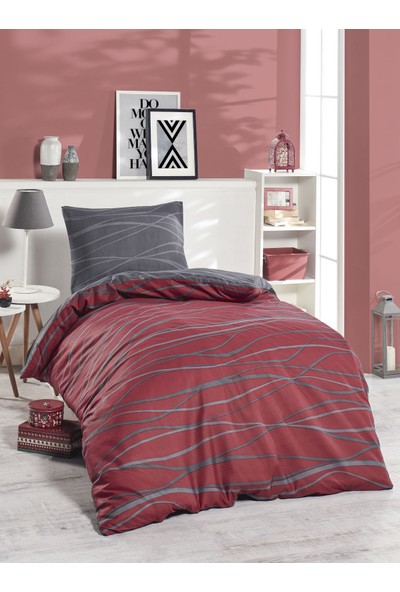 Eponj Home Junior Nevresim Seti Tek Kişilik Verda Bordo Eponj Home Junior Nevresim Seti Tek Kişilik Verda Bordo