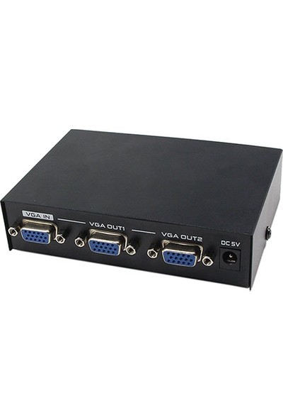 Platoon Vga 2Port Monitör Çoklayıcı 200Mhz Vga Splitter 1 Kasa 2 Monitör