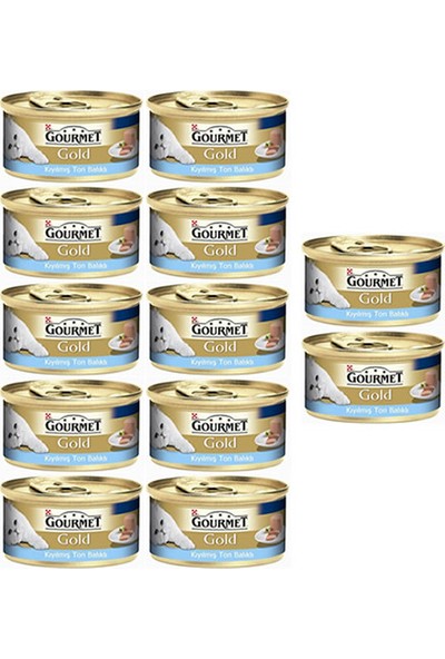 Purina Gourmet Gold Kıyılmış Ton Balıklı Yaş Kedi Maması 85 gr (12 Al 10 Öde)