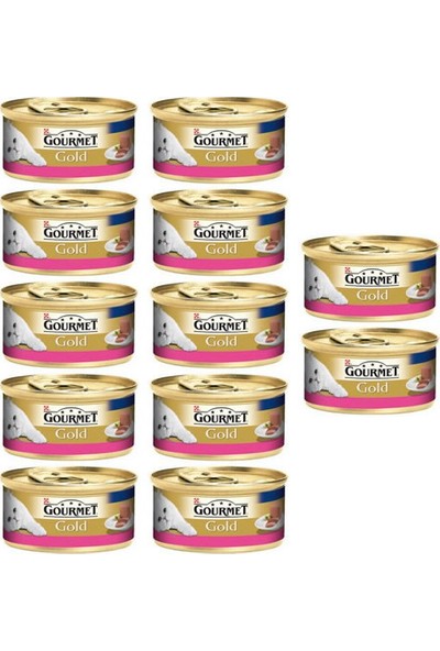 Purina Gourmet Gold Kıyılmış Sığır Etli Yaş Kedi Maması 85 gr (12 Al 10 Öde)