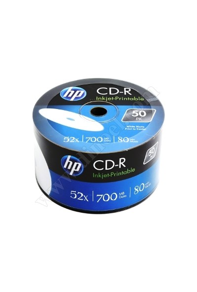 Hp Cd-R 52X Inkjet Printable 700Mb 80Dk 50'Li Spindle Hp Cd-R 52X Inkjet Printable 700Mb 80Dk 50'Li Spindle