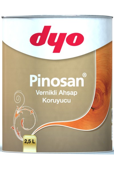 Dyo Pinosan Vernikli Ahşap Koruyucu 2.5 Lt Ceviz