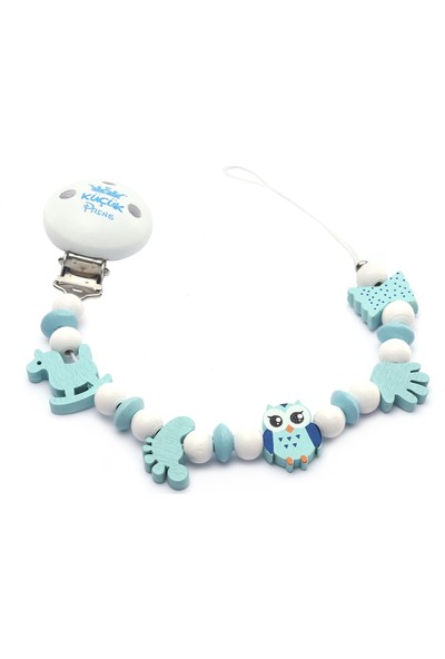 Sahi Aksesuar İsimsiz Emzik Zinciri Mavi Beyaz