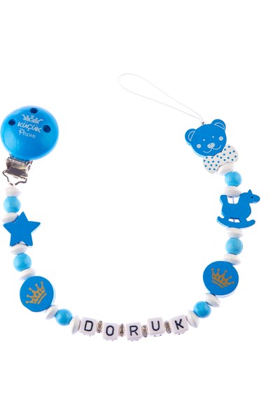 Sahi Aksesuar Tek İsimli Emzik ZinciriMavi