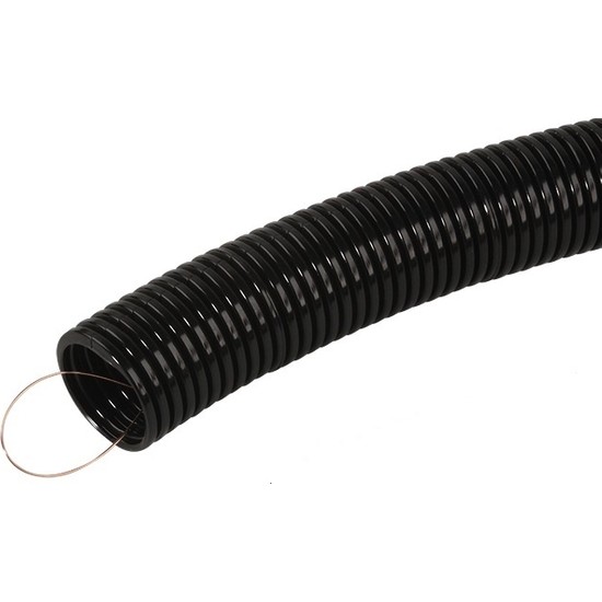 Mutlusan Siyah Plastik Spiral Boru Kılavuz Telli 18Mm Fiyatı