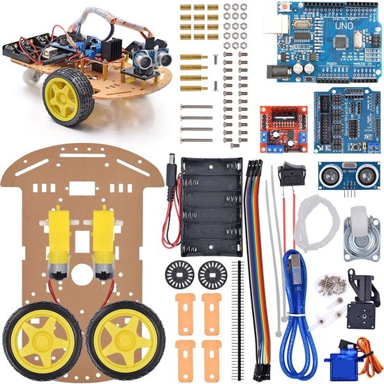 Arduino Robot Araba 31 Parça 2 Tekerlek Robot Araba 2wd Diy Fiyatı