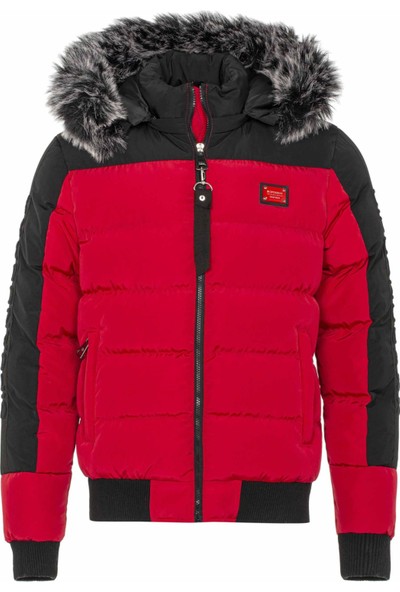 CM182 Kapüşonlu Kırmızı Şişme Mont CM182 Kapüşonlu Kırmızı Şişme Mont