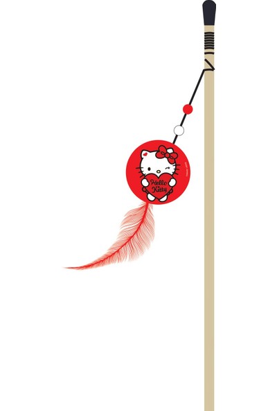 Hello Kitty Kedi Oltası Kırmızı Yuvarlak Hello Kitty Kedi Oltası Kırmızı Yuvarlak