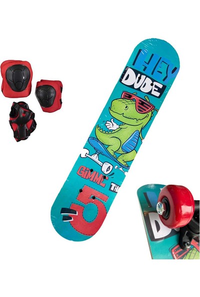 Masho Trend Dinozor Desenli 60 cm Kaykay + Koruyucu Set - Çocuk Kaykayı - Kaymaz Yüzel Skate Boy - Skateboard Masho Trend Dinozor Desenli 60 cm Kaykay + Koruyucu Set - Çocuk Kaykayı - Kaymaz Yüzel Skate Boy - Skateboard