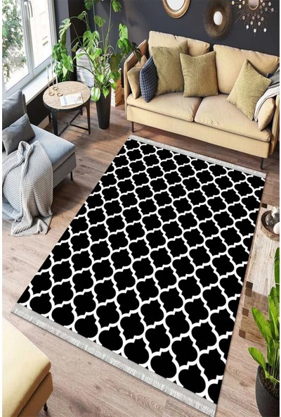 Perla Soft Bambu Kaymaz Tabanlı Modern Yıkanabilir Antibakteriyel Halı ve Yolluk