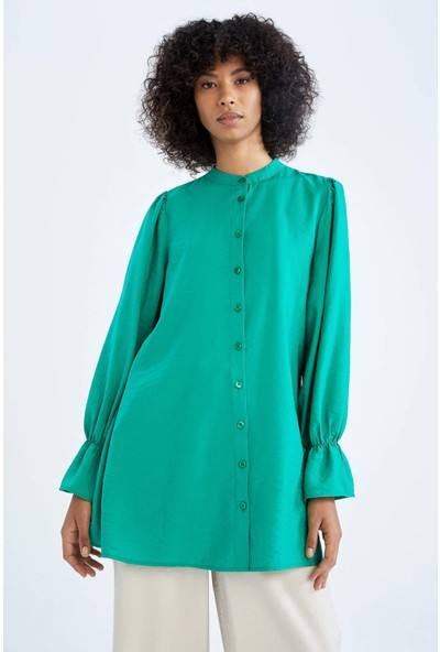 DeFacto Regular Fit Bisiklet Yaka Uzun Kollu Tunik Y1902AZ22AU