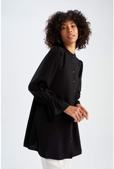 DeFacto Regular Fit Bisiklet Yaka Uzun Kollu Tunik Y1902AZ22AU