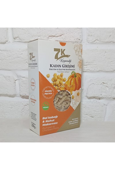 7K Nohut ve Bal Kabaklıvegan Makarna