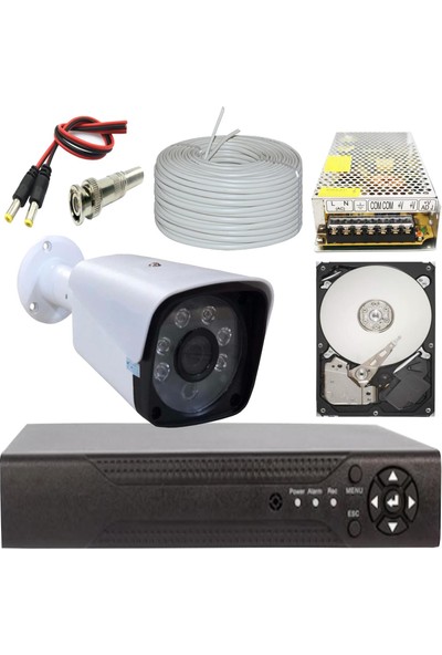 Elitcam 1 Kameralı Full Hd Güvenlik Kamera Seti 5mp Lens 1080P Elitcam 1 Kameralı Full Hd Güvenlik Kamera Seti 5mp Lens 1080P