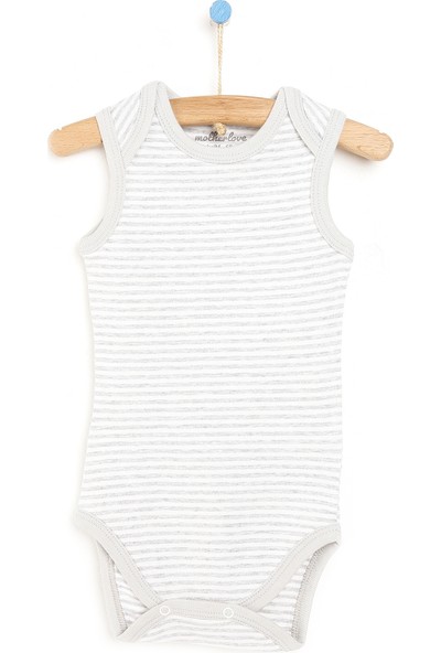 Motherlove Çizgili Atlet Body